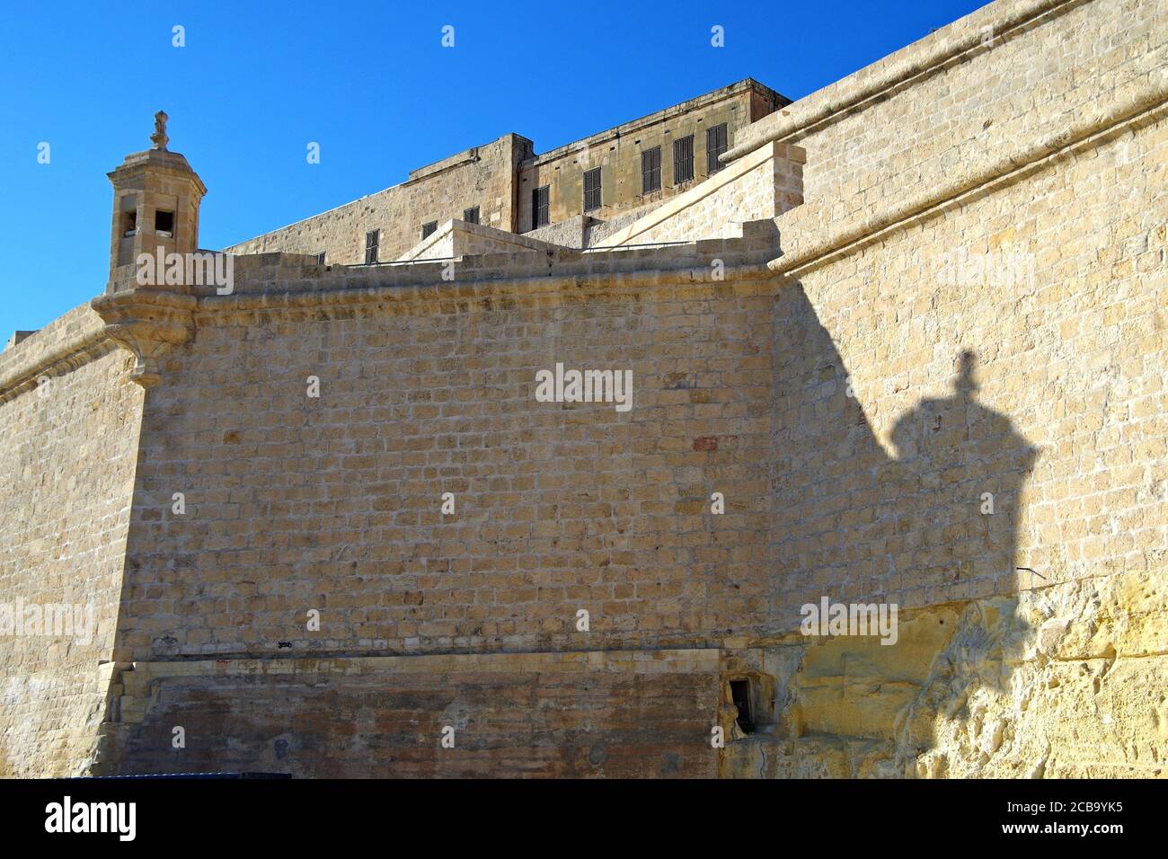 Medieval fortress (detail) in Malta Stock Photo - Alamy