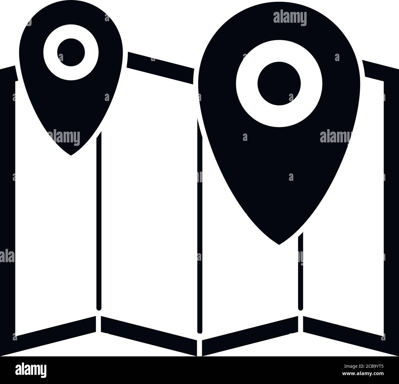 Survival map icon. Simple illustration of survival map vector icon for ...
