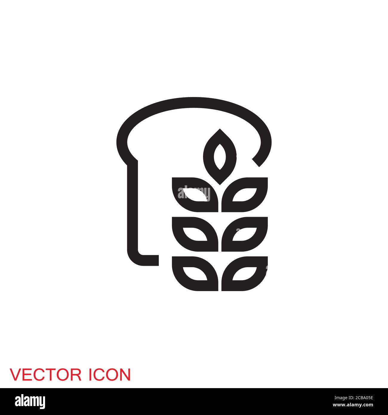 Bread icon. Bread bakery symbol vector illustration. eps 10 Stock ...