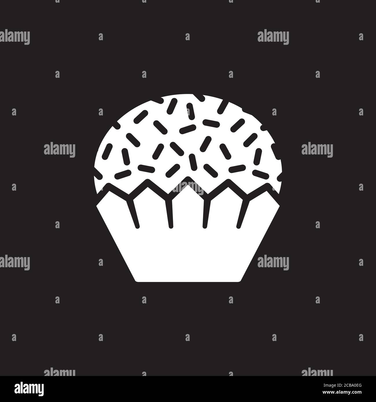 Brigadeiro icon vector. Brazilian sweet brigadier design illustration ...