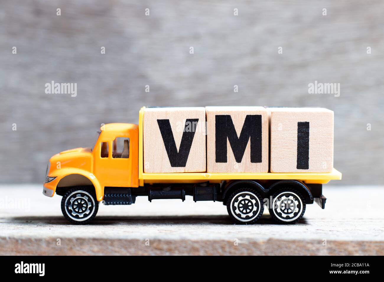Truck hold letter block in word VMI (abbreviation of vendor managed ...