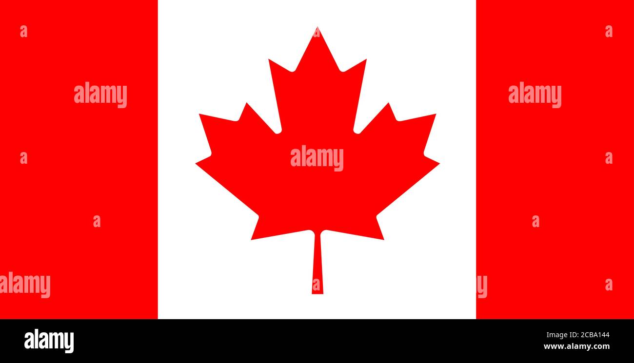 white red Canadian flag Stock Vector Image & Art - Alamy