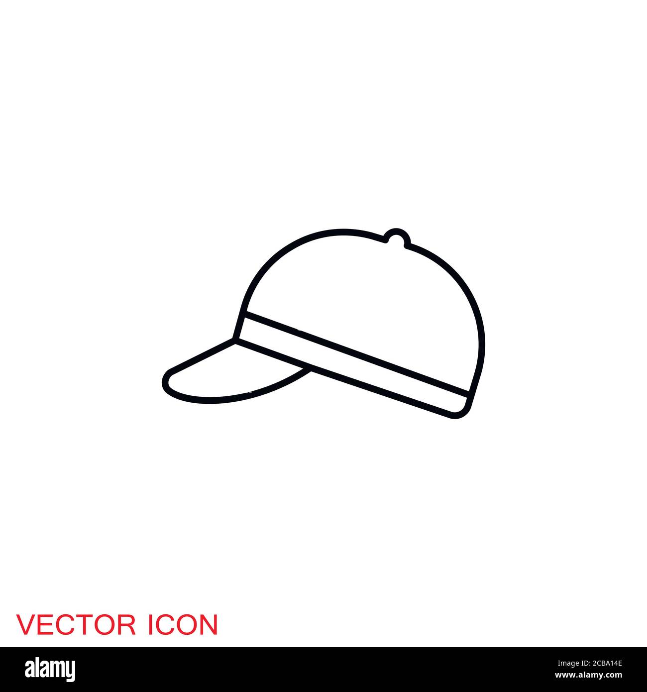 Cap icon in Flat Style. Vector illustration Stock Vector Image & Art ...