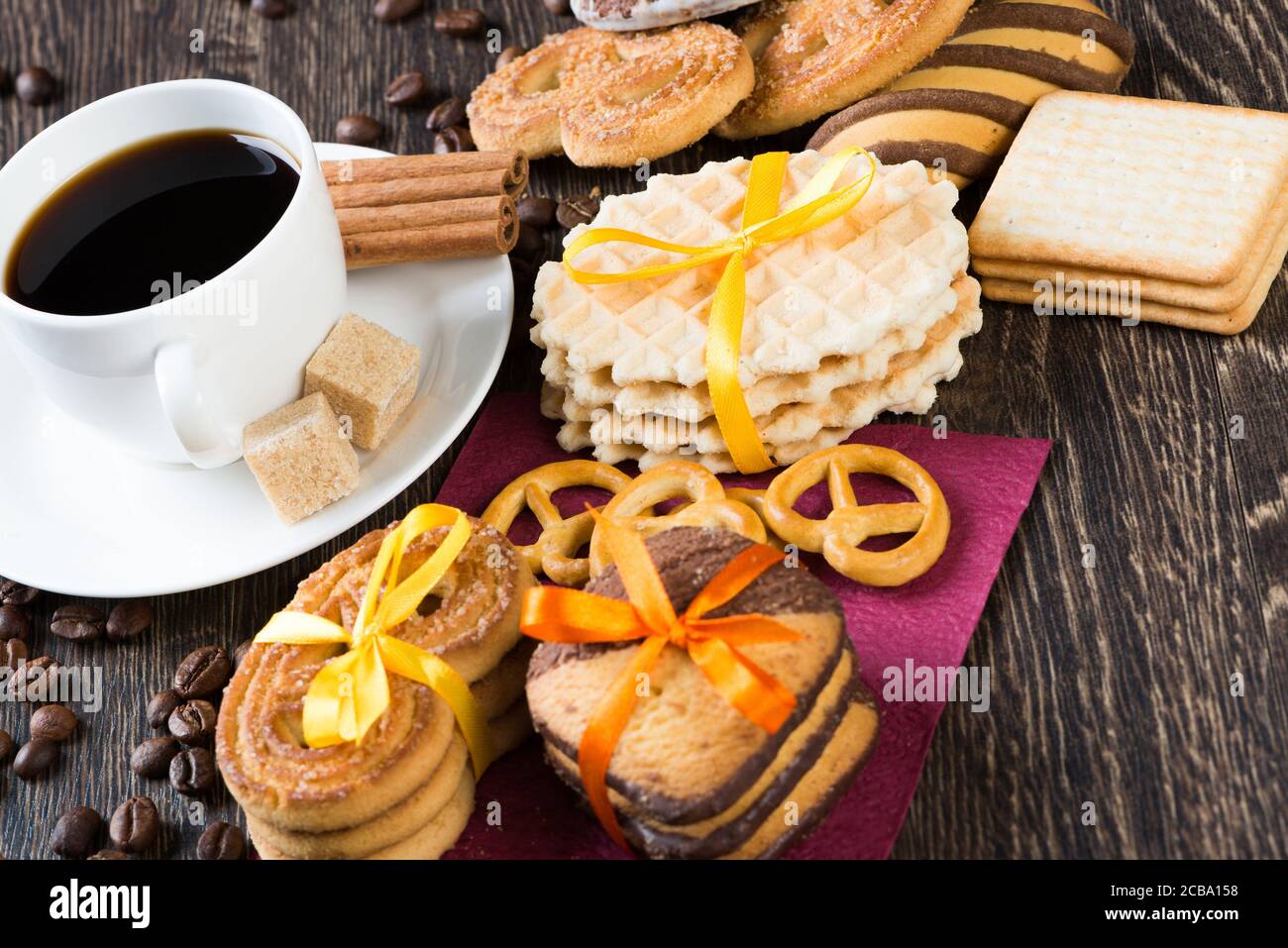 Sweets for coffee break Stock Photo - Alamy