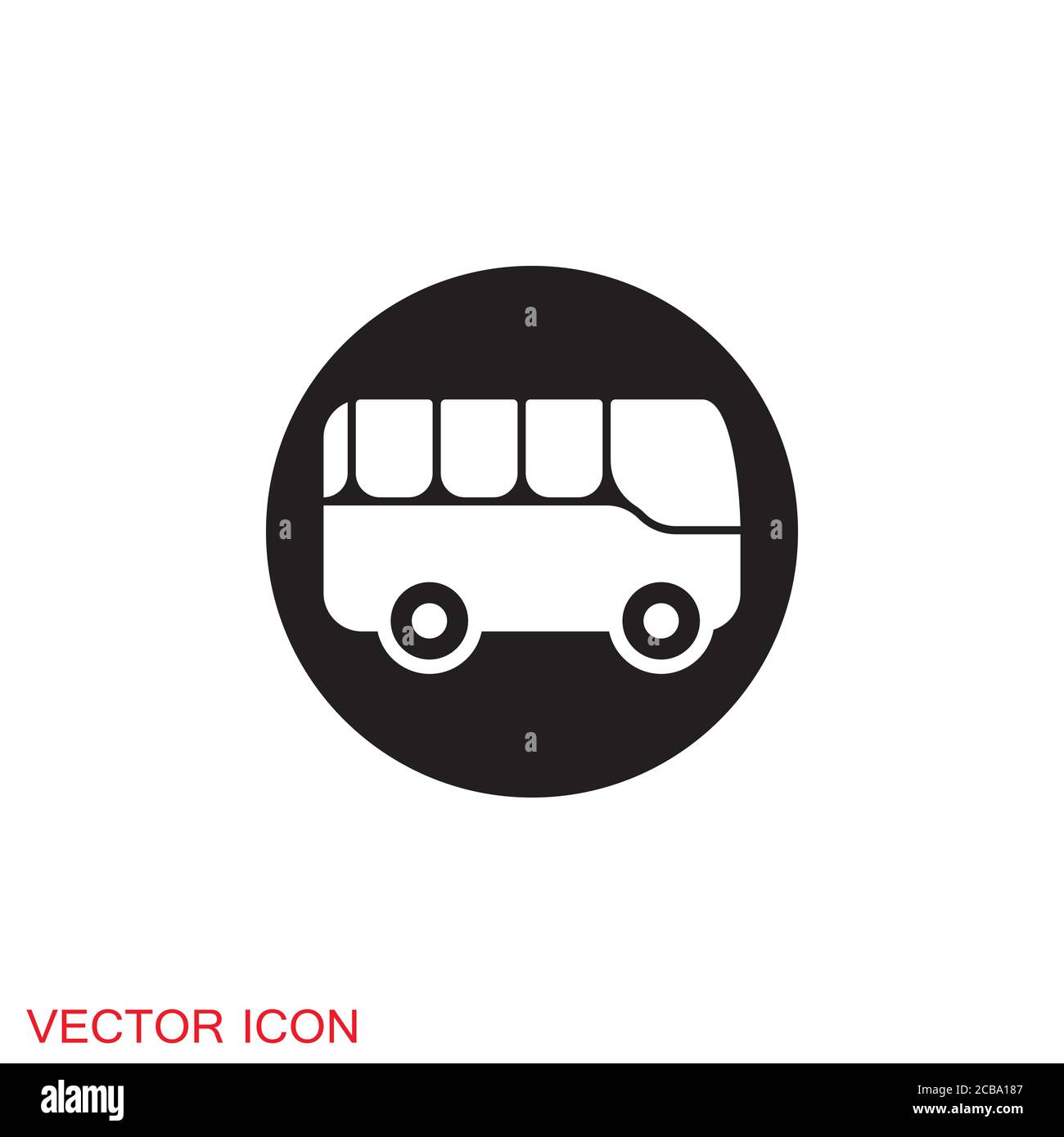 Bus sign icon. Public transport sign symbol Stock Vector Image & Art ...