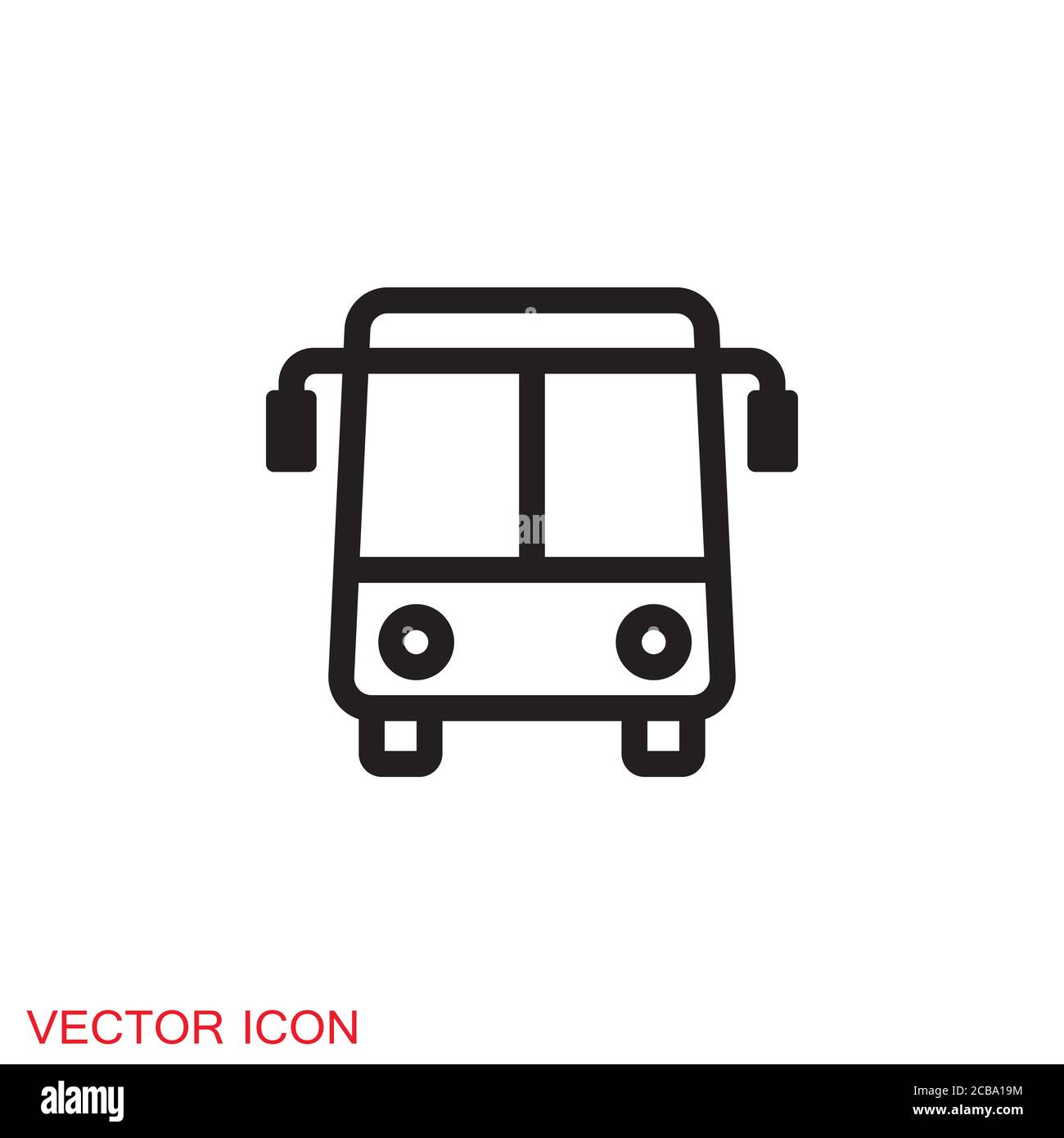 Bus sign icon. Public transport sign symbol Stock Vector Image & Art ...