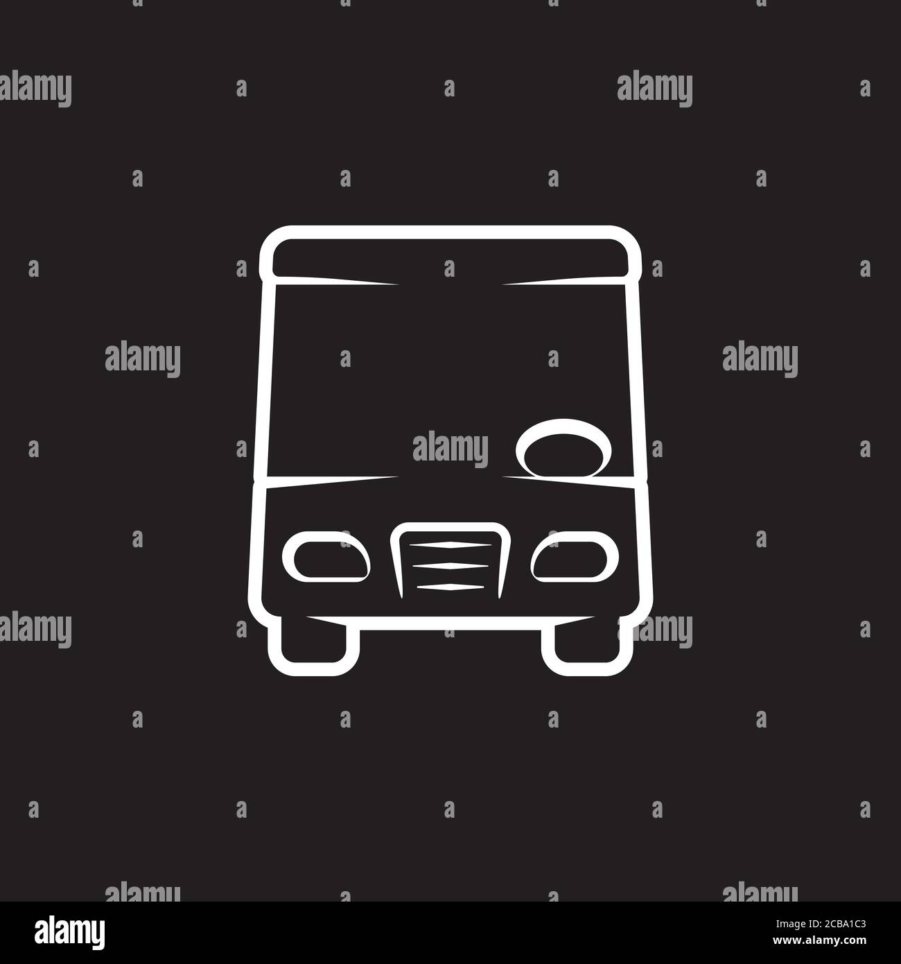 Bus sign icon. Public transport sign symbol Stock Vector Image & Art ...