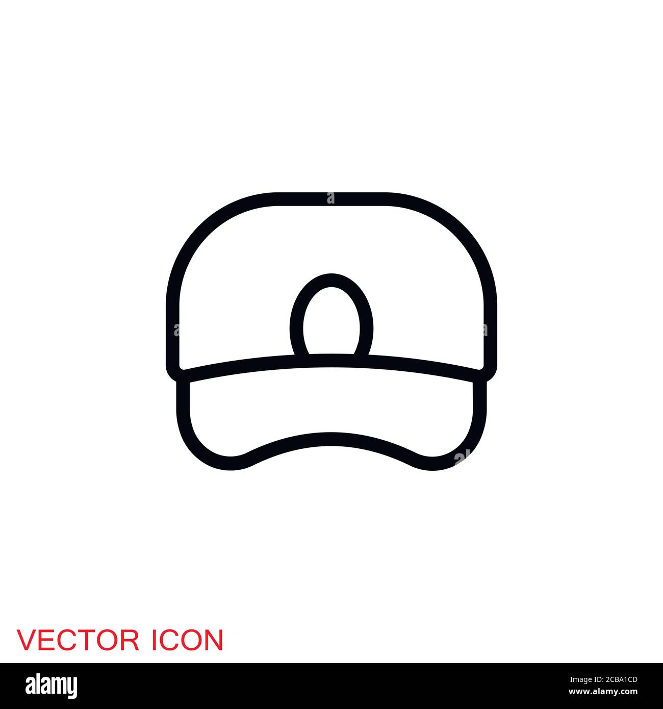 Cap icon in Flat Style. Vector illustration Stock Vector Image & Art ...
