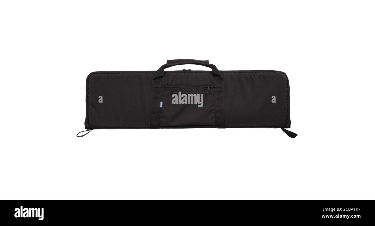 Black soft case for guns isolated for white background. Modern case for ...
