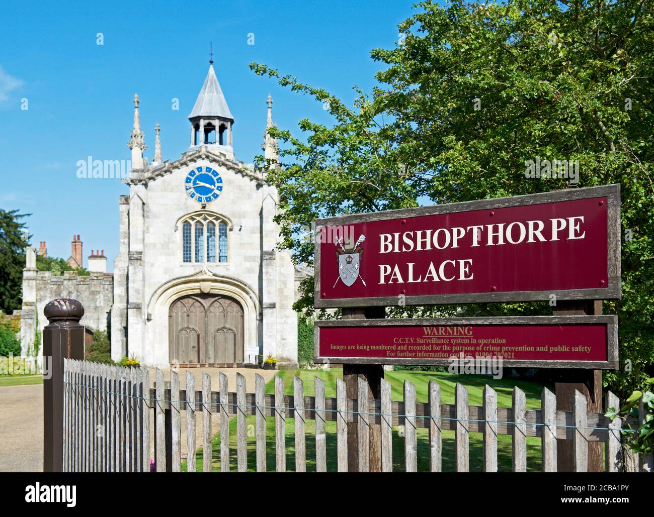 The gatehouse to Bishopthorpe Palace, the residence of The Archbishop ...