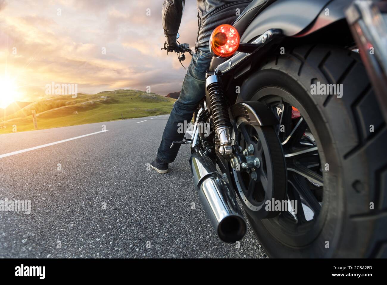 Motorcycle rider dramatic hi-res stock photography and images - Alamy