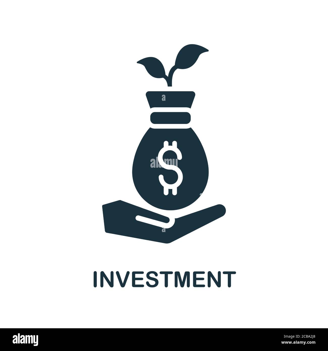 Investment icon. Monochrome simple Investment icon for templates, web ...