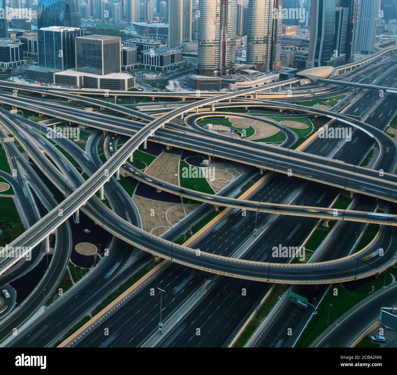 Modern road intersection in dubai hi-res stock photography and images ...