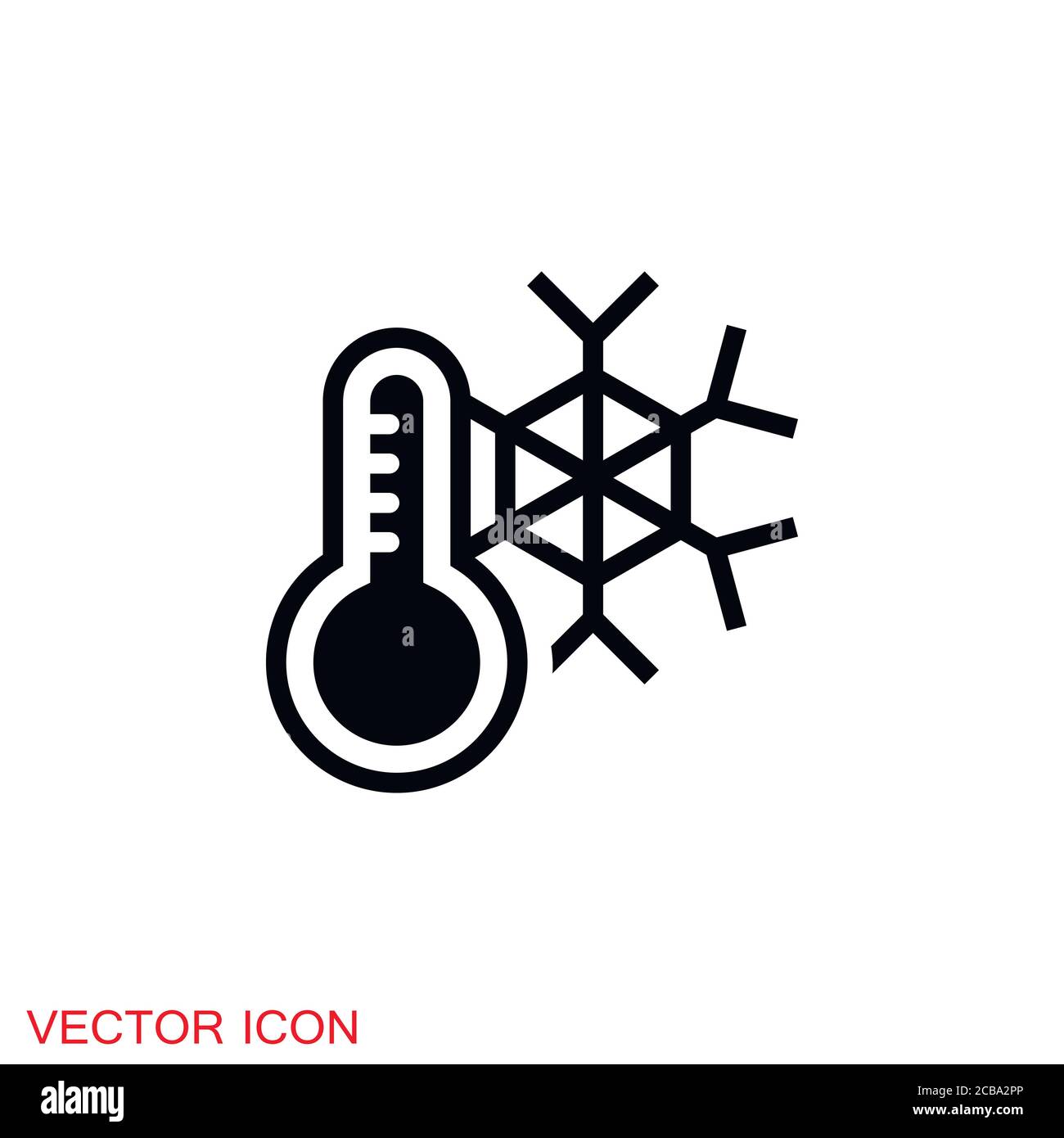 Cold icon. Snowflake sign icon. Air conditioning symbol. Vector Stock ...