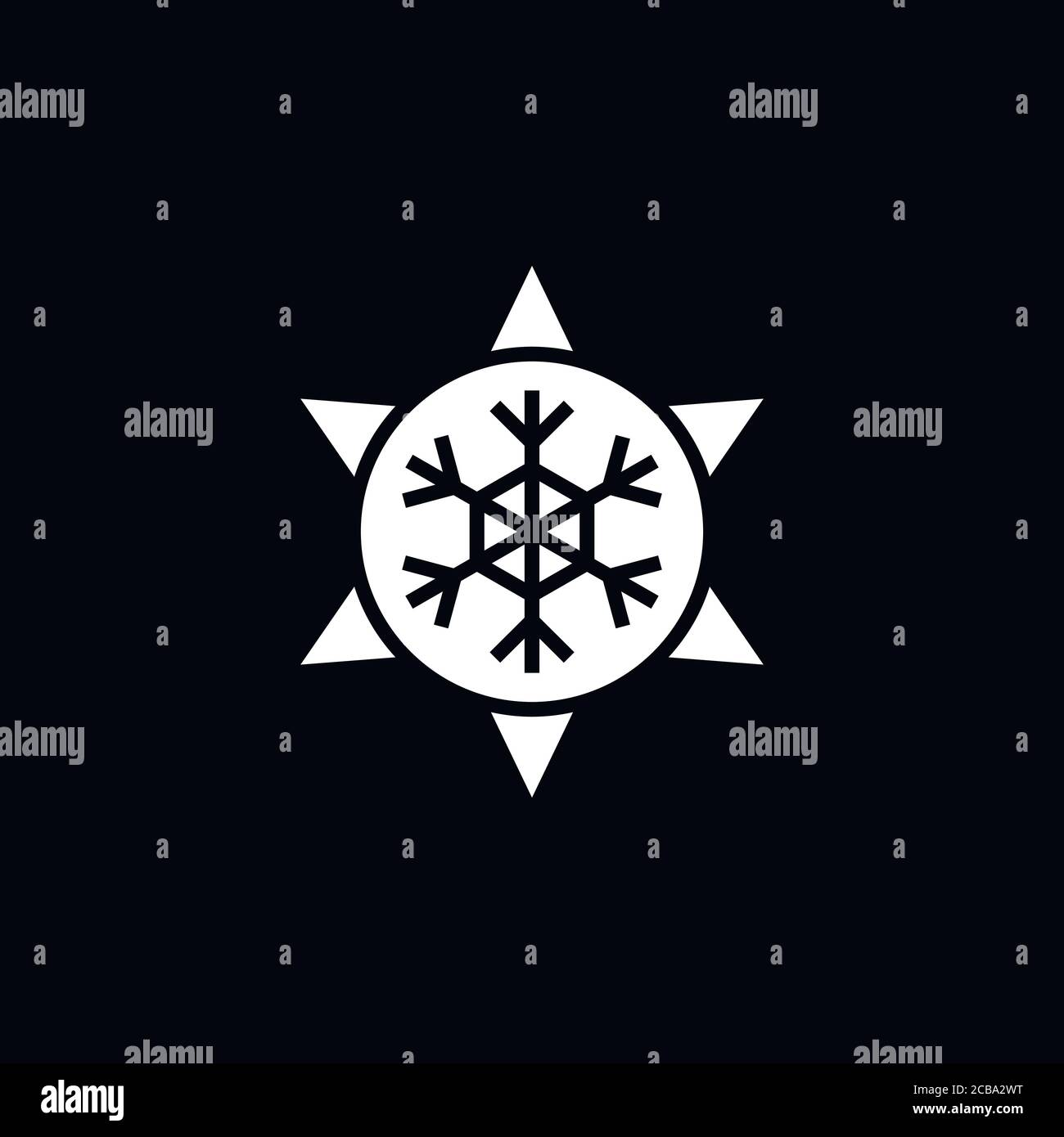 Cold icon. Snowflake sign icon. Air conditioning symbol. Vector Stock ...