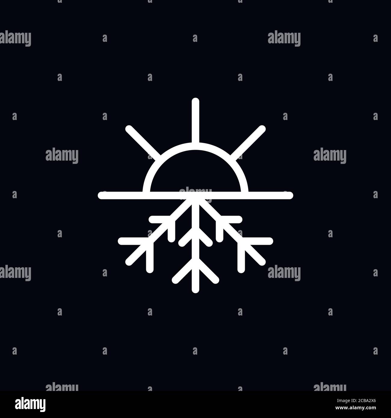 Cold icon. Snowflake sign icon. Air conditioning symbol. Vector Stock ...