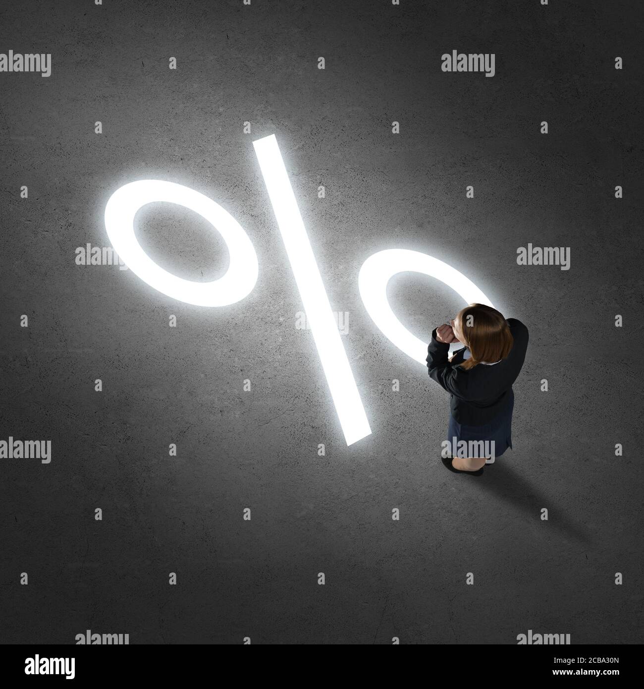 Businesswoman making desicion Stock Photo - Alamy