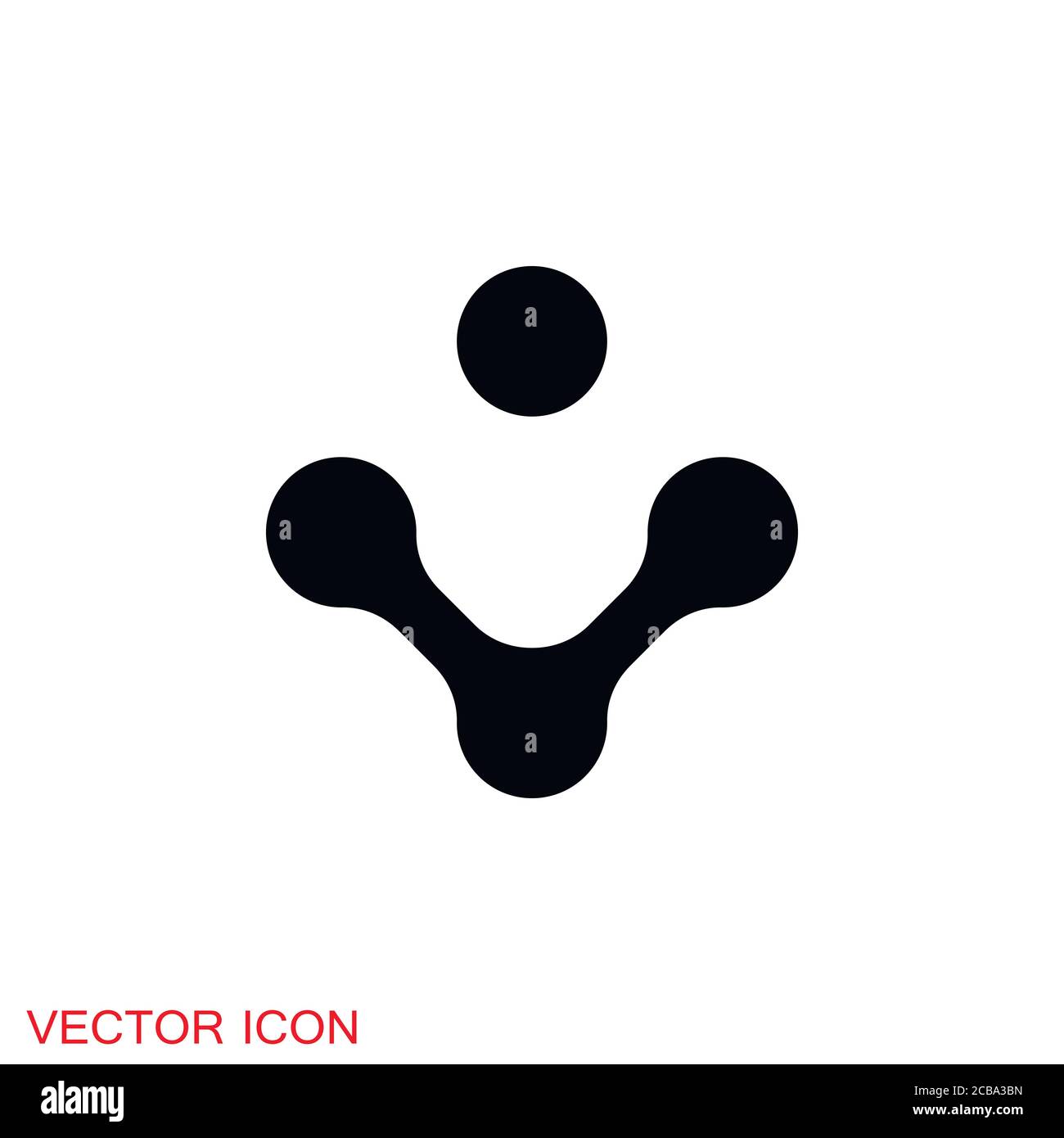 Connection icon, design element. Abstract logo idea for business ...
