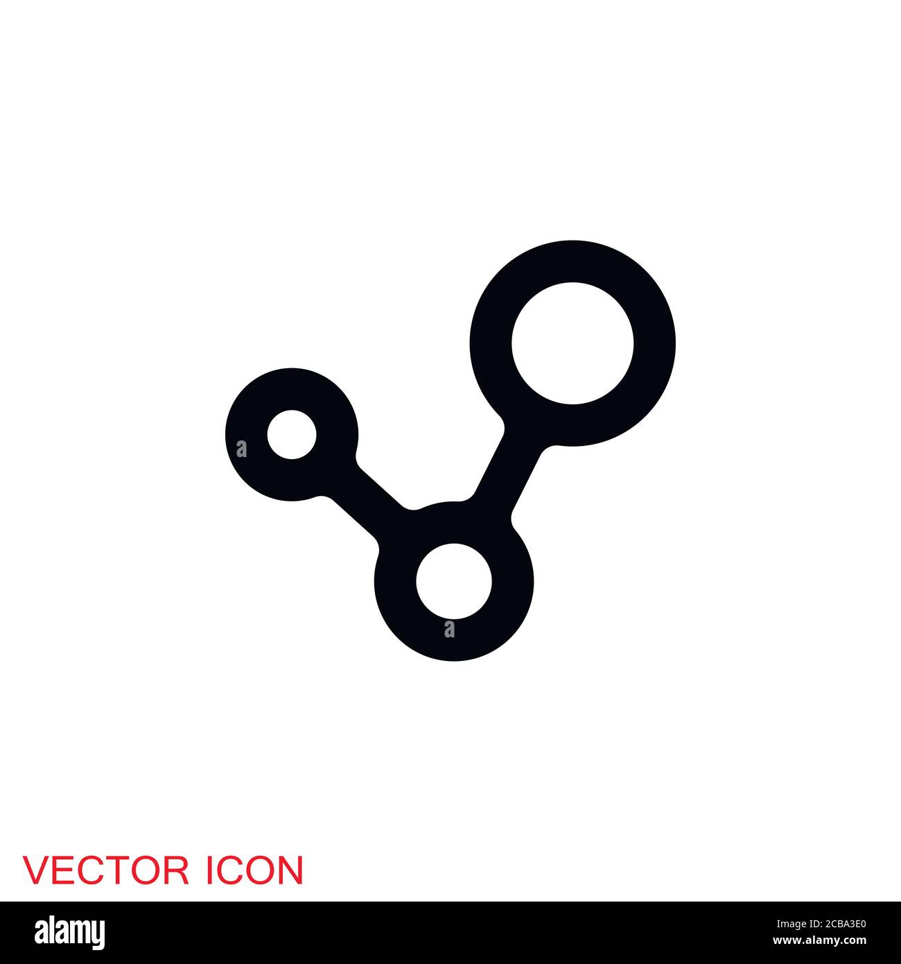 Connection icon, design element. Abstract logo idea for business ...