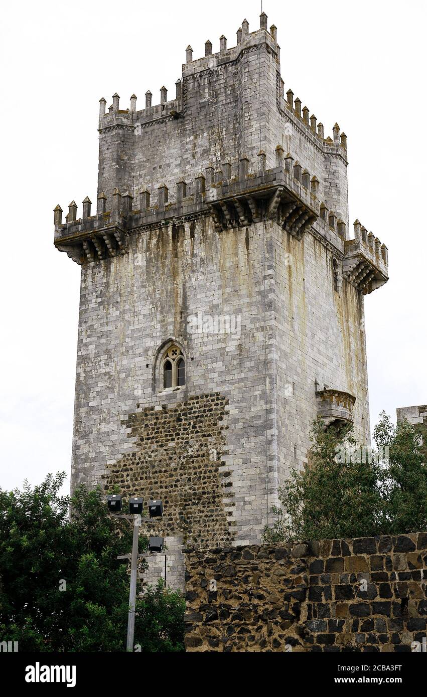 Portugal, Alentejo, Beja. Castle. View of the keep tower. King Dinis of ...