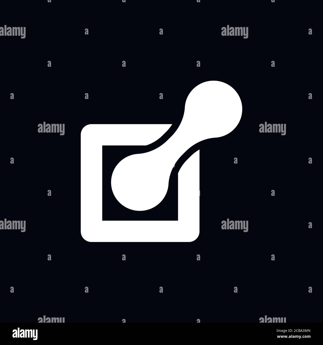 Connection icon, design element. Abstract logo idea for business ...