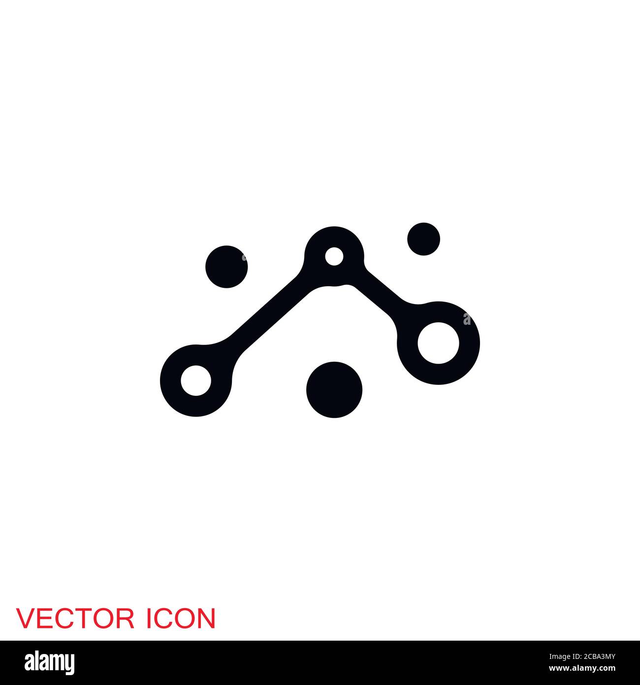 Connection icon, design element. Abstract logo idea for business ...