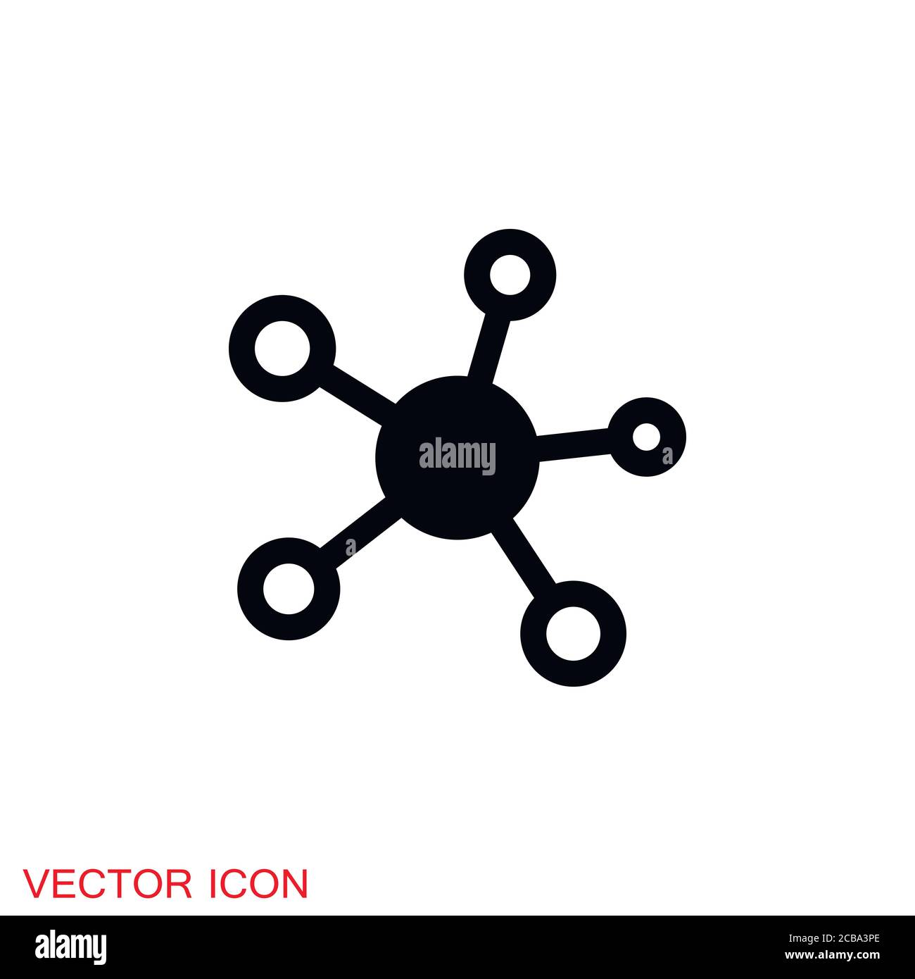 Connection icon, design element. Abstract logo idea for business ...