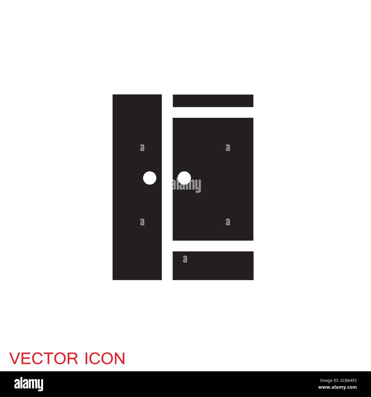 Cupboard icon, furniture and home decor icons. Vector illustration ...