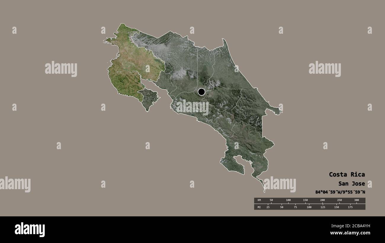 Satellite view costa rica country hi-res stock photography and images ...