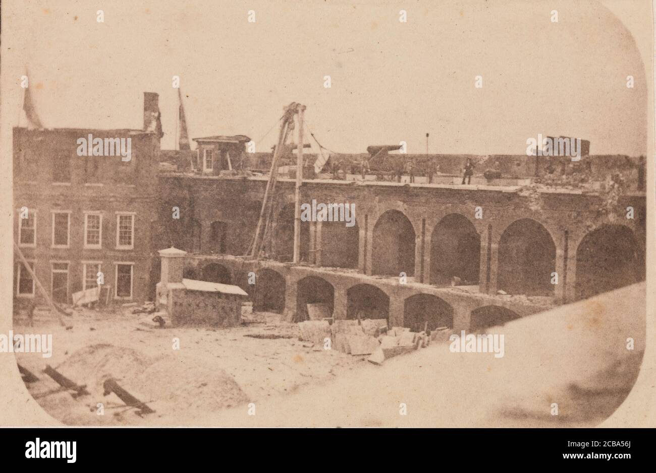 The Evacuation of Fort Sumter, April 1861, April 1861 Stock Photo - Alamy