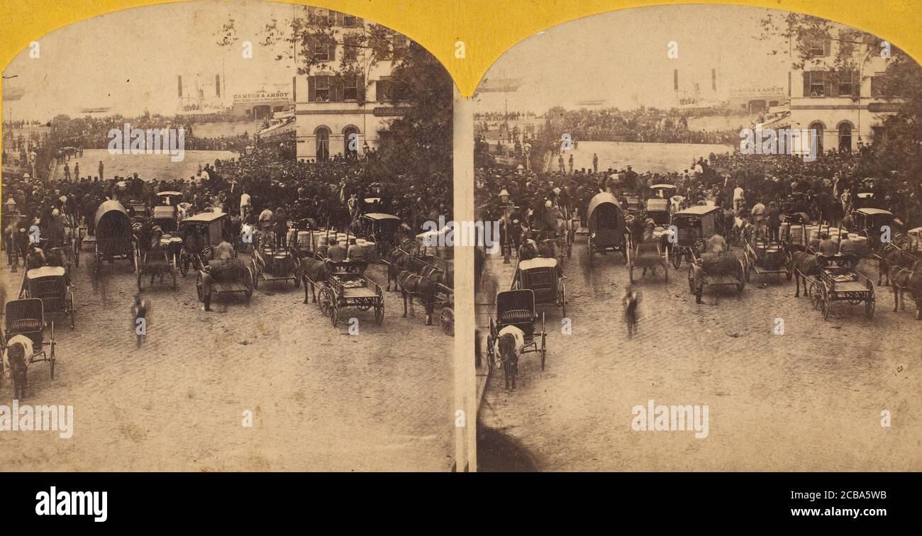 Reception of the Japanese Embassy at the Battery, 1860 Stock Photo - Alamy