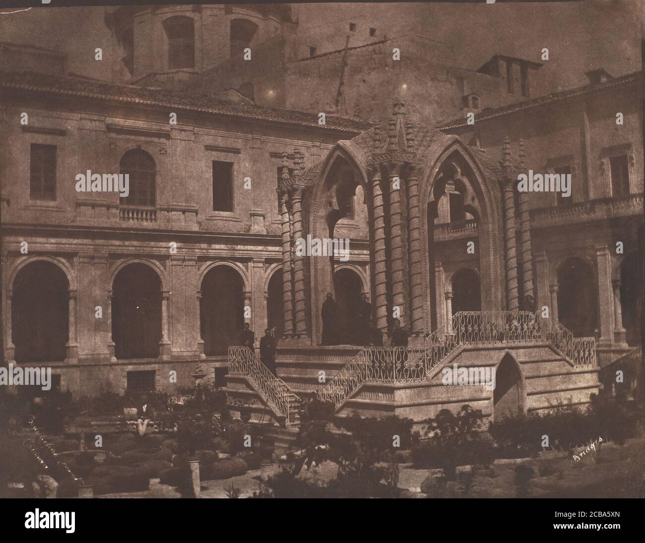 Benedictine Convent, Catania, 1846 Stock Photo - Alamy