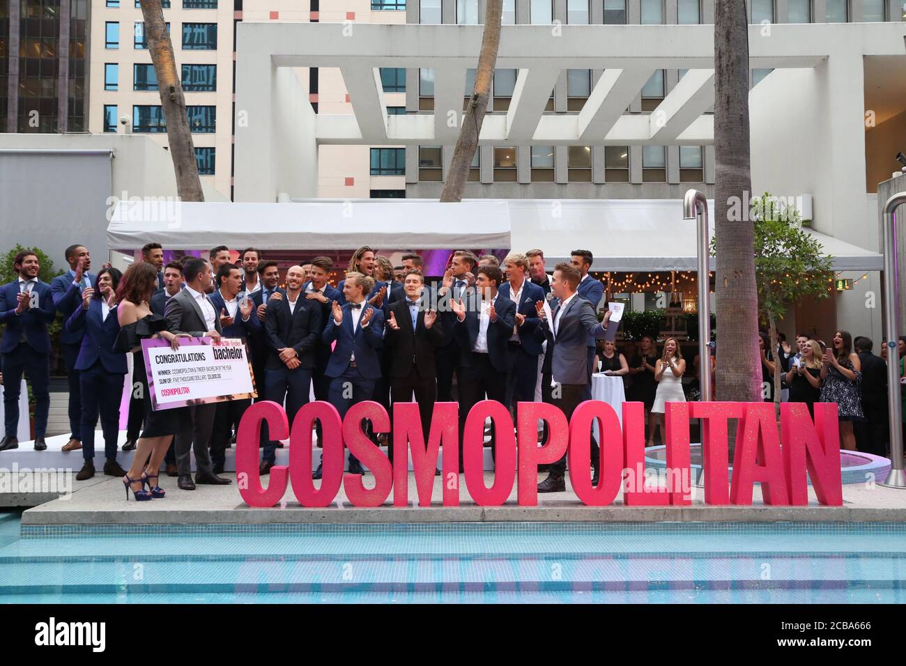 Tbc attends the 2017 Cosmopolitan Bachelor of the Year Awards at Pool ...