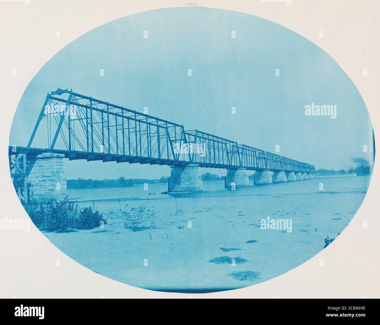 No. 204. Iowa Central Railway Bridge at Keithsburg, Illinois, 1889 ...