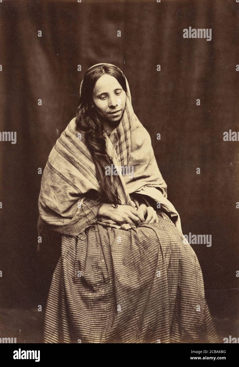 Patient, Surrey County Lunatic Asylum, 1850-55 Stock Photo - Alamy