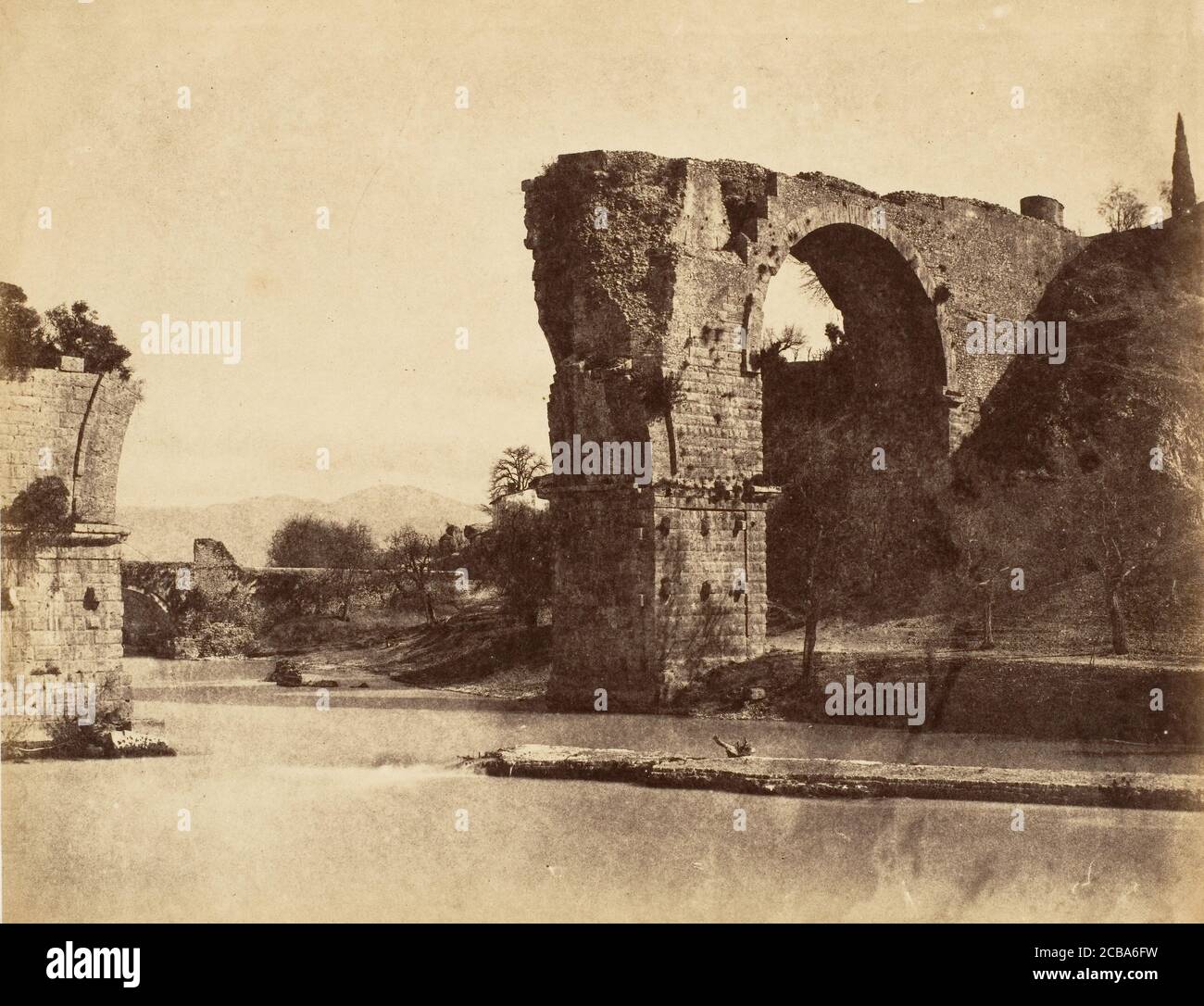 Bridge of Augustus at Nani, 1853-56 Stock Photo - Alamy