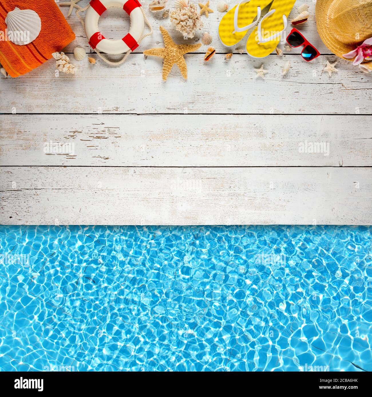 Wooden frame swimming pool hi-res stock photography and images - Alamy