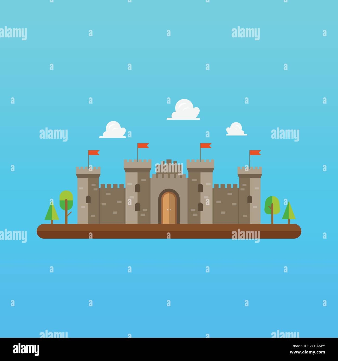 Castle tower city gate Stock Vector Images - Alamy
