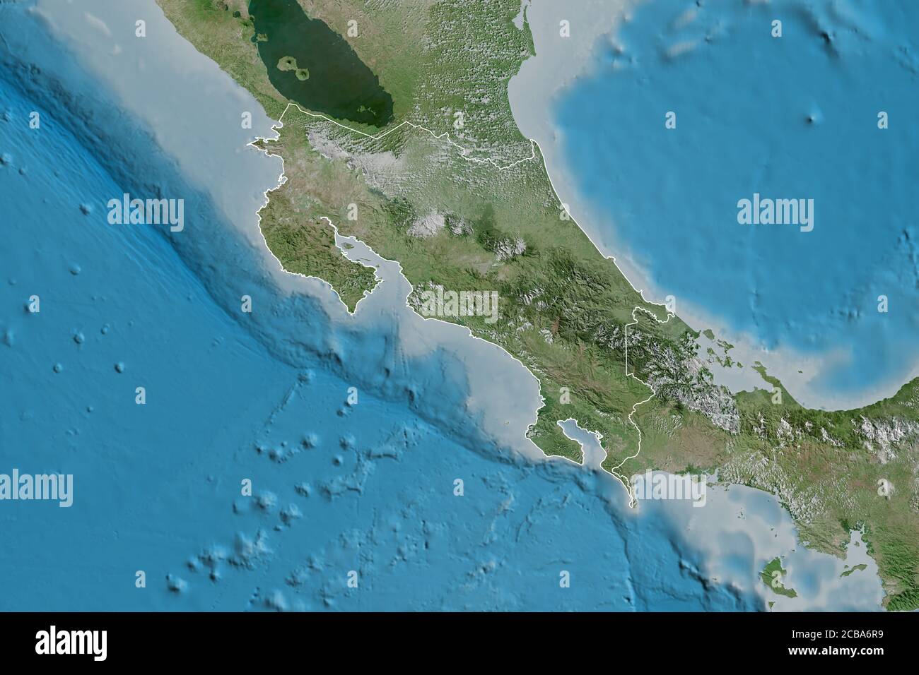 Satellite view costa rica country hi-res stock photography and images ...