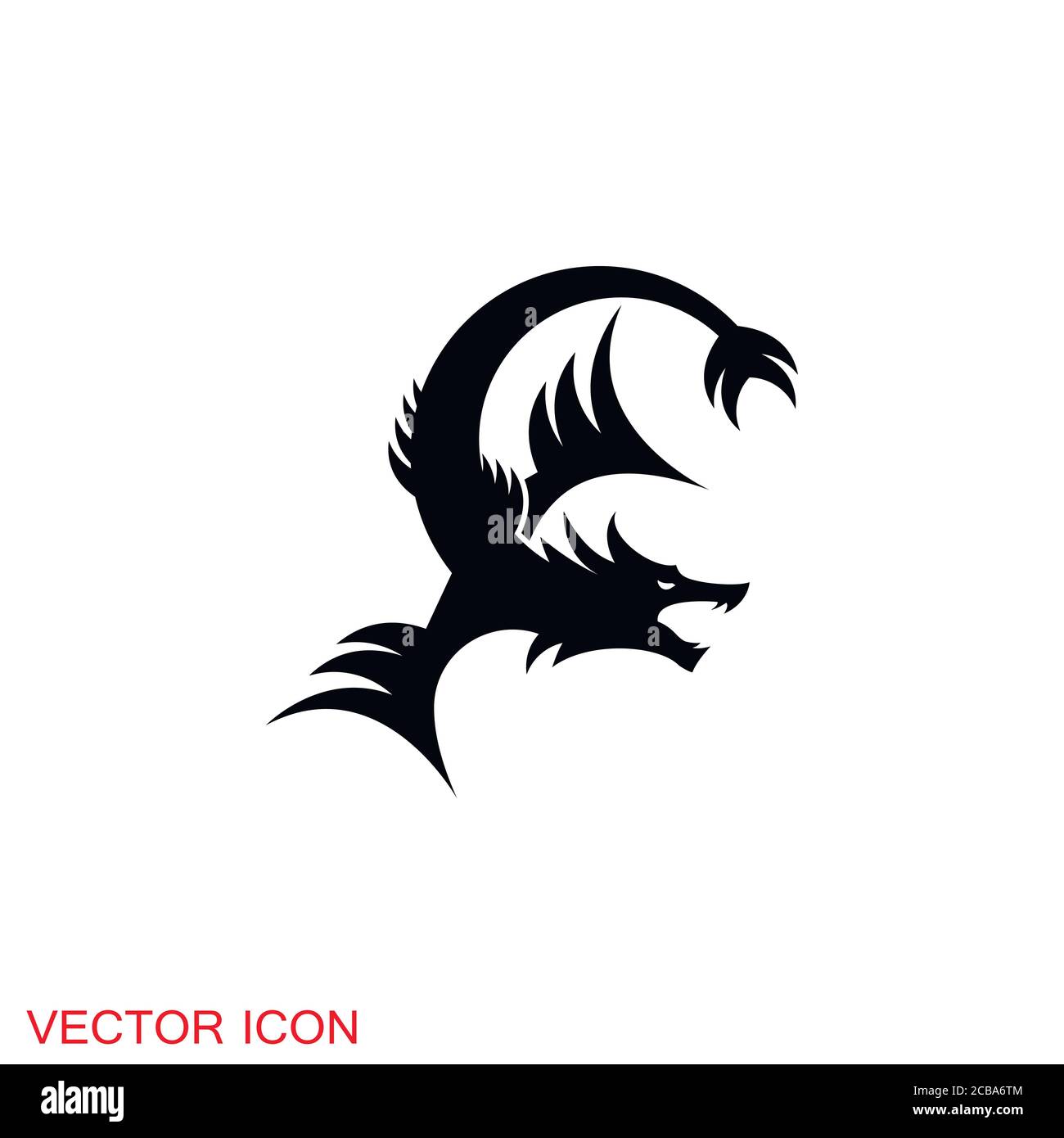 Dragon icon, Dragon logo vector design template, dragon icon Stock ...