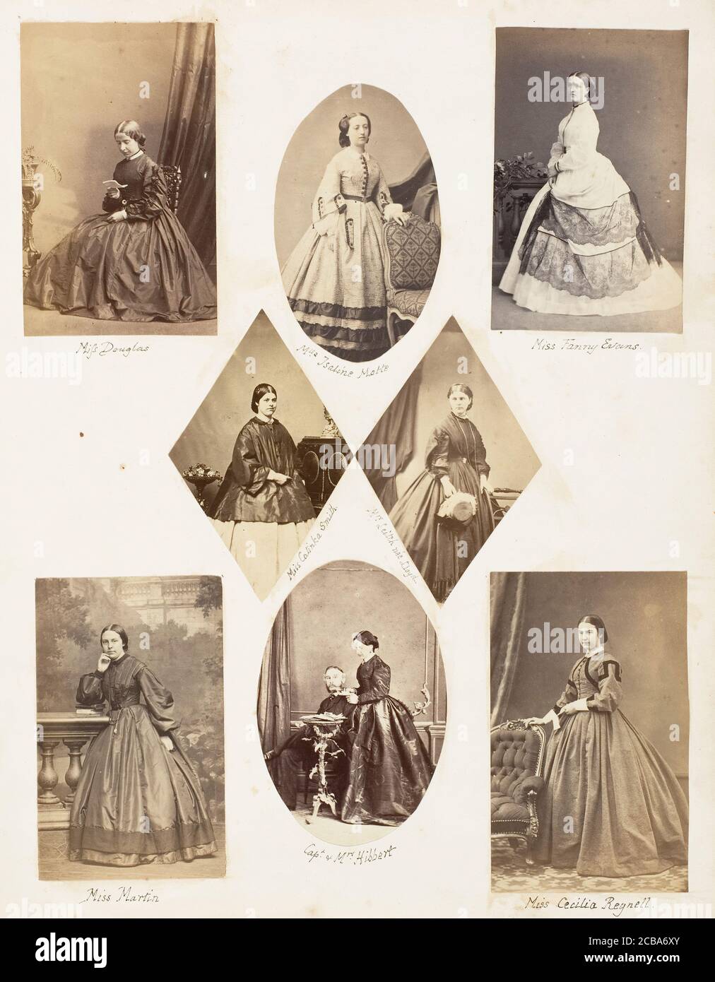 Miss Douglas; Mlle Isaline Motte; Miss Fanny Evans; Miss Catinka Smith ...