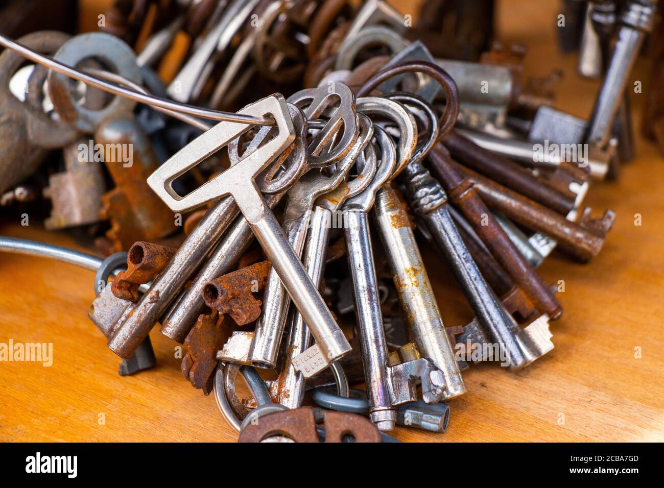 Closeup shot bunch steel hi-res stock photography and images - Alamy