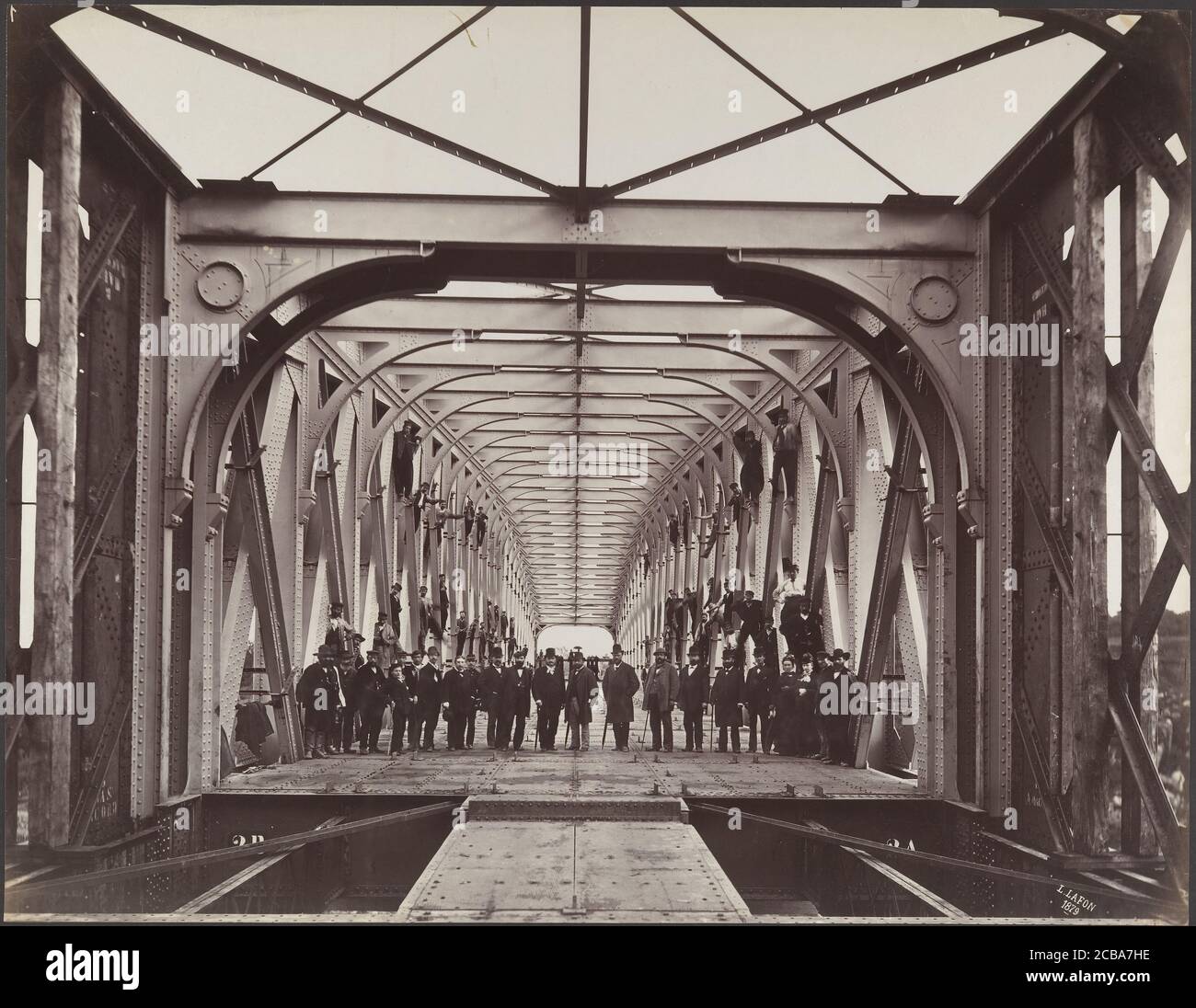 Lessart Viaduct on the Rance River, October 1879 Stock Photo - Alamy