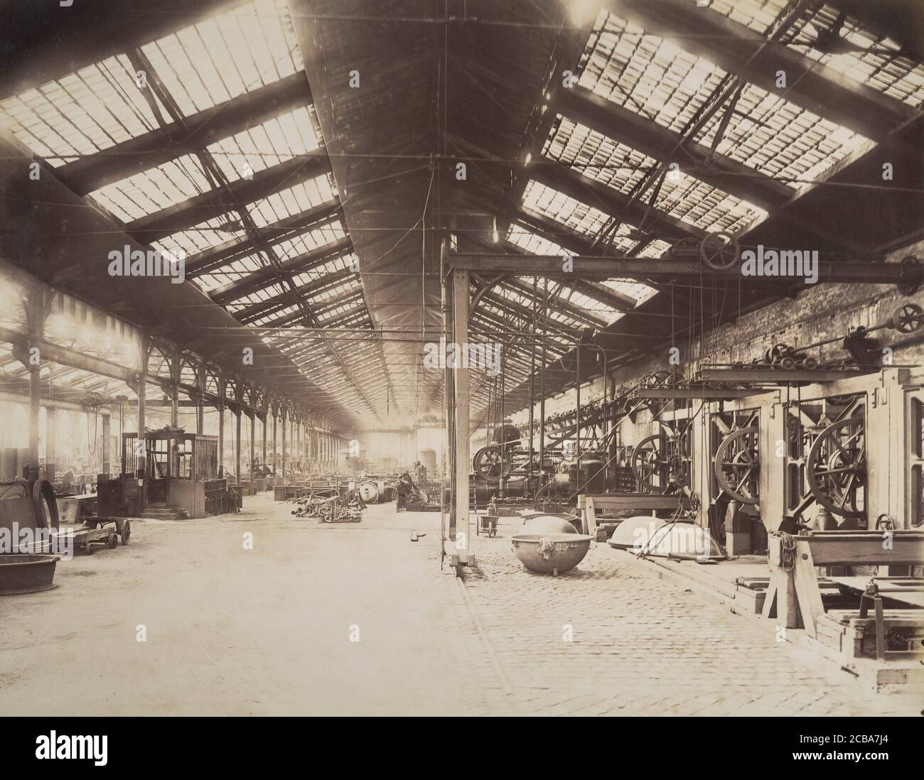 [Factory Interior], ca. 1880 Stock Photo - Alamy