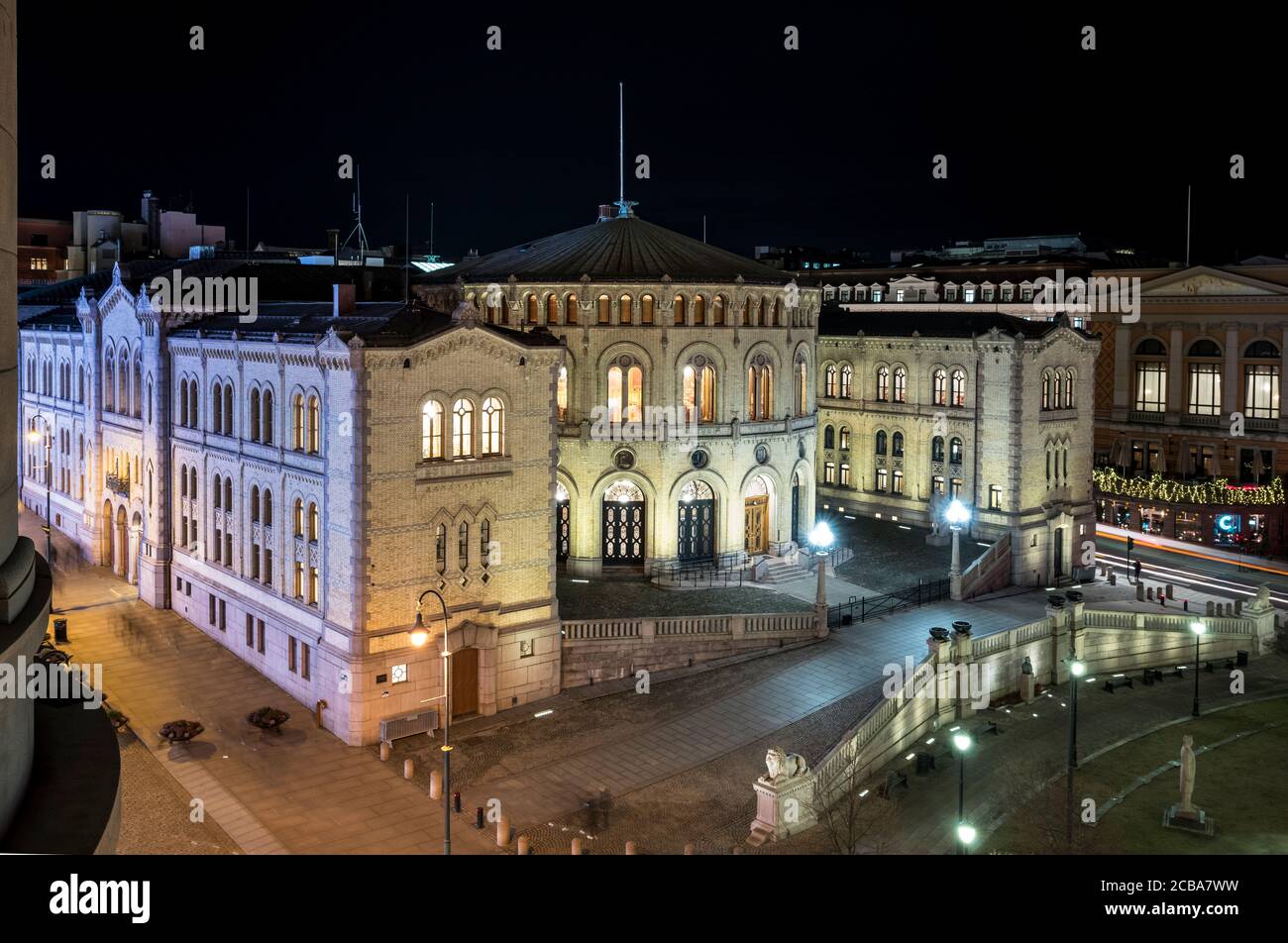 STORTING [PARLIAMENT] BUILDING (1860) OSLO NORWAY Stock Photo - Alamy