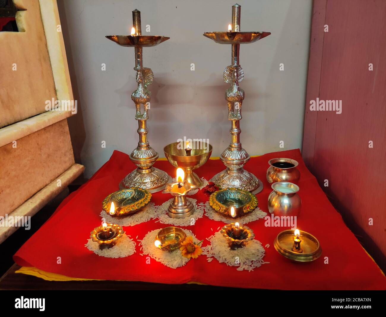 Hinduism puja pooja hi-res stock photography and images - Alamy