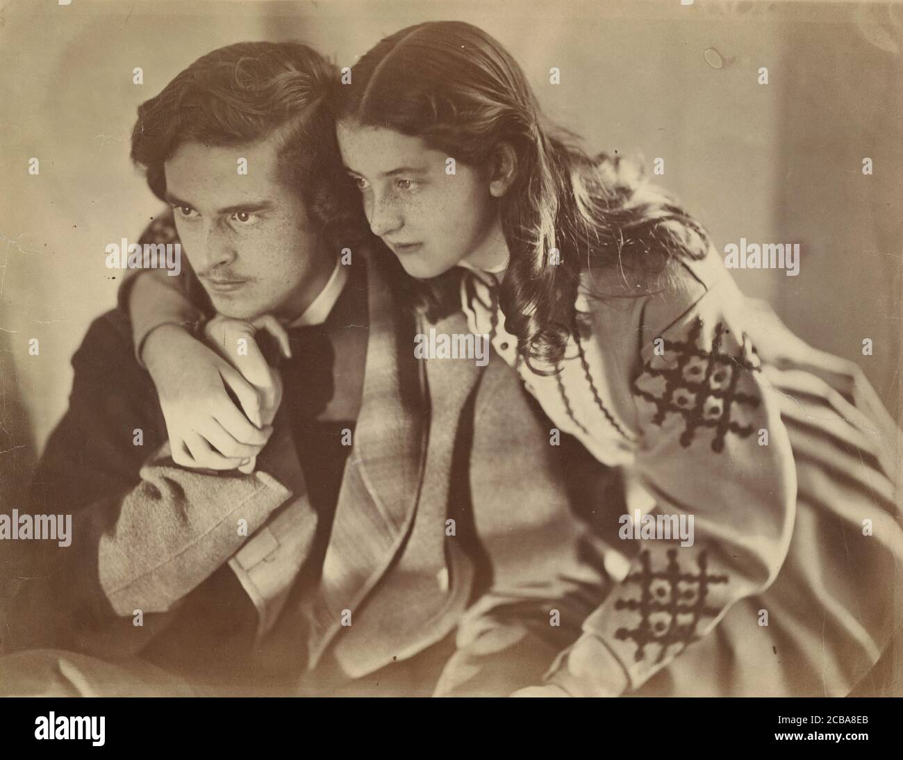 Mary Constable and Her Brother, 1866 Stock Photo - Alamy