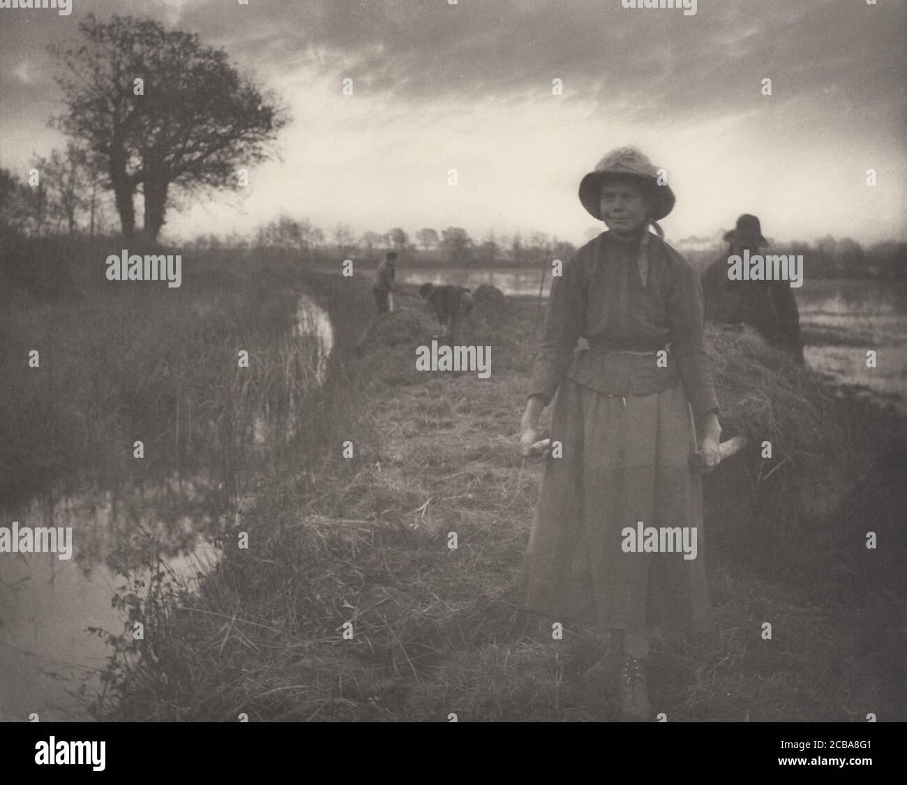 Poling the marsh hay hi-res stock photography and images - Alamy