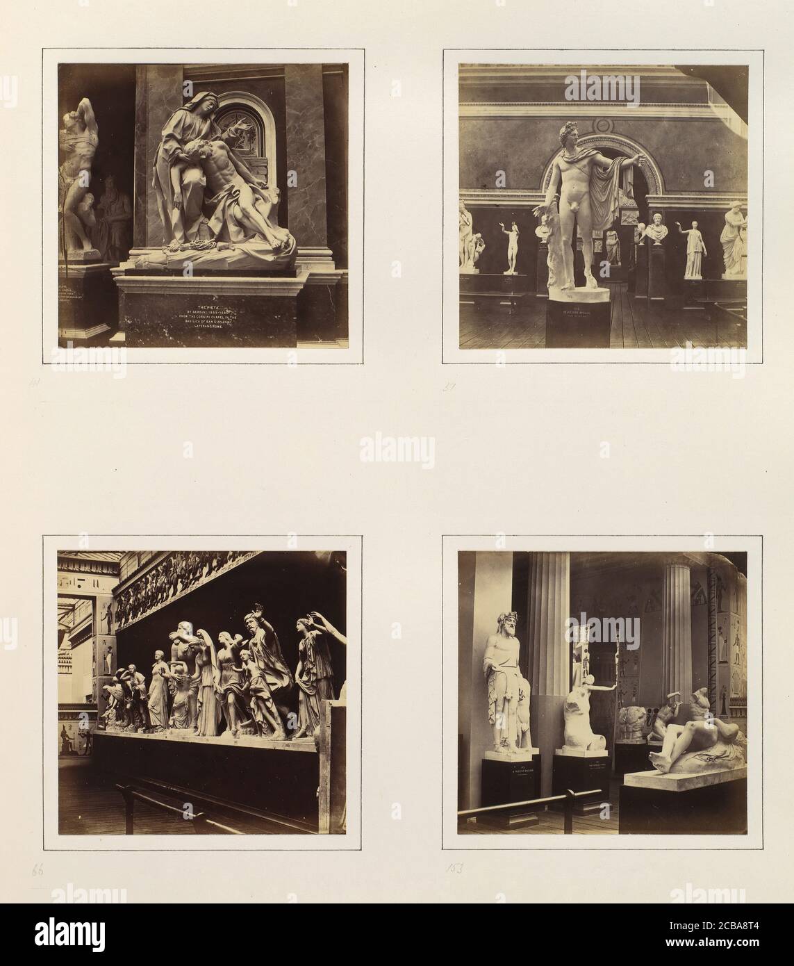 [Views in Greek Sculpture Gallery, Including A Pieta, Apollo Belvedere ...