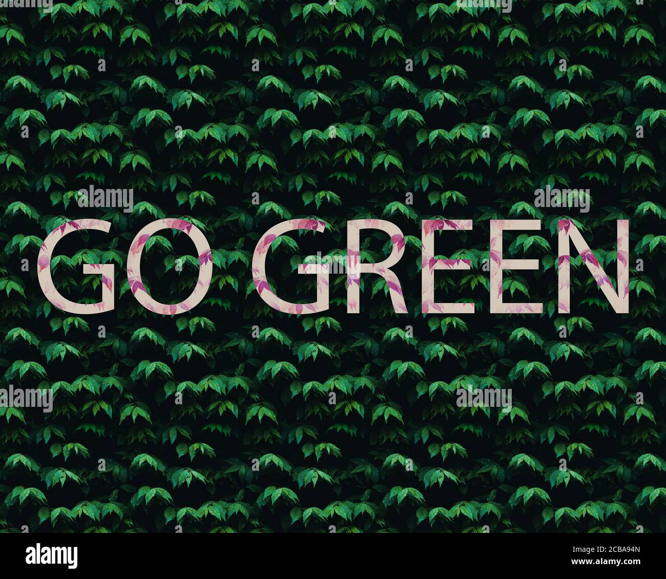 Green slogan hi-res stock photography and images - Alamy